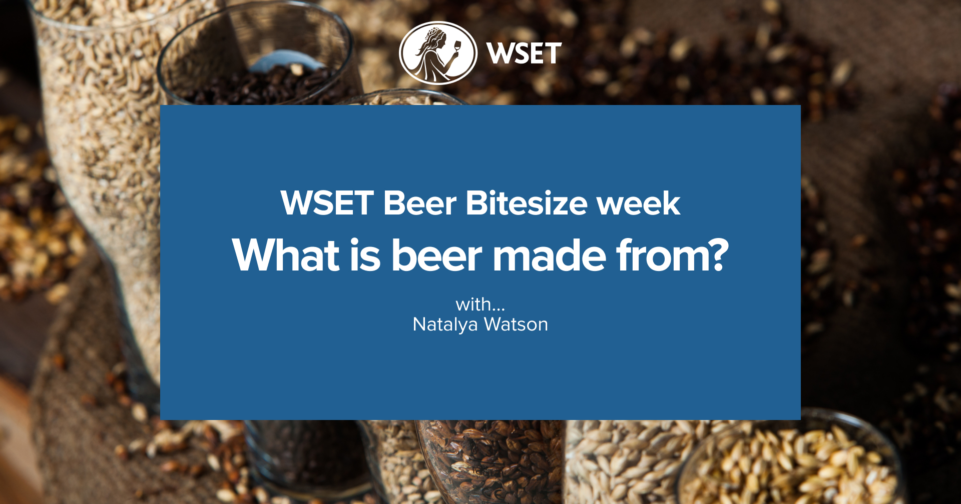 WSET Beer Bitesize Week What is beer made from | Wine & Spirit ...