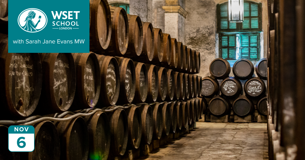 The future of Sherry with Sarah Jane Evans MW | Wine tasting at WSET ...